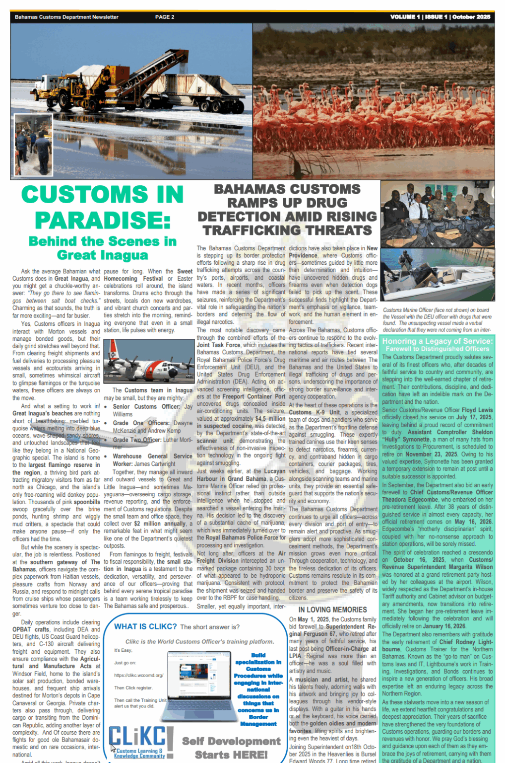 Bahamas Customs Newsletter-First Edition- October 2025 - The Bahamas ...